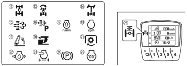 Kubota Excavator Warning Light Symbols and Meanings [All]