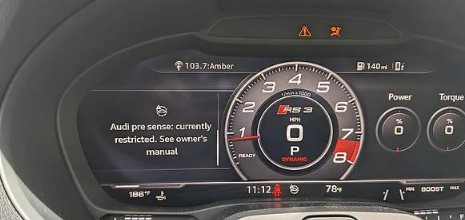 Audi Pre Sense Warning Light